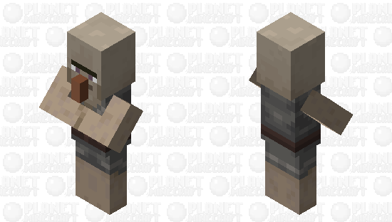 Pale Villager Minecraft Mob Skin