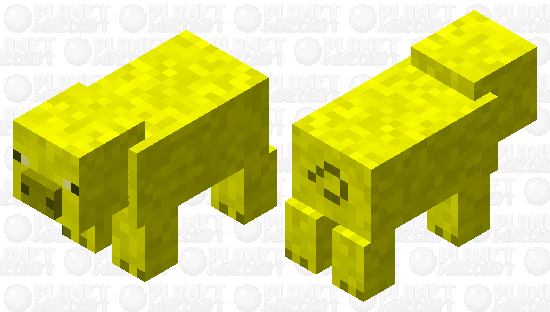 Yellow Pig Minecraft Mob Skin
