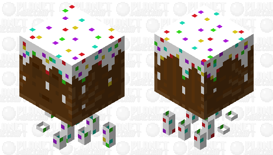 Chocolate Cake Ghast (Frosted) Minecraft Mob Skin