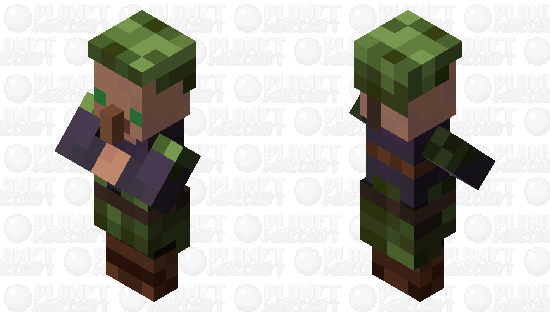Simple Swamp Villager Minecraft Mob Skin