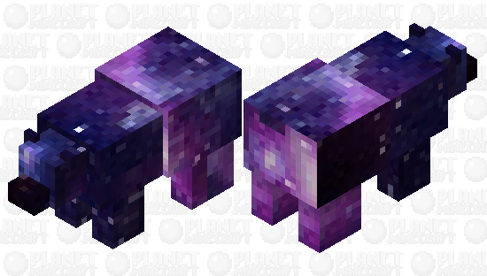 galaxy polar bear Minecraft Mob Skin