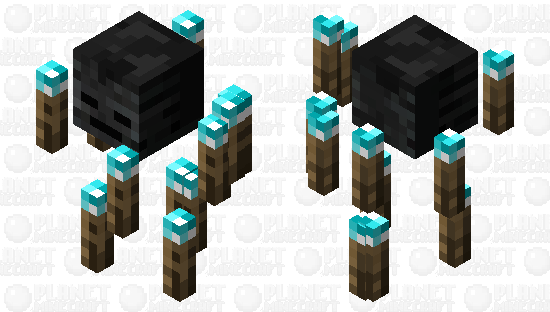 Wither with Soul Torch Minecraft Mob Skin