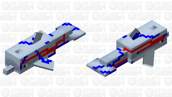 Lava and Water Dolphin Minecraft Mob Skin