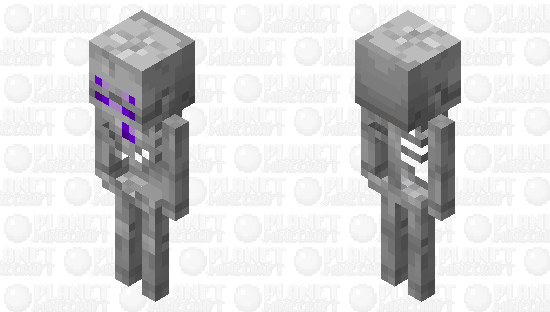 Purple Spell Skeleton Minecraft Mob Skin