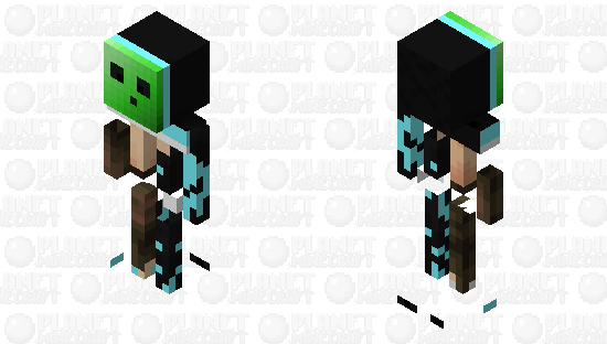 the slime gamer armour stand Minecraft Mob Skin