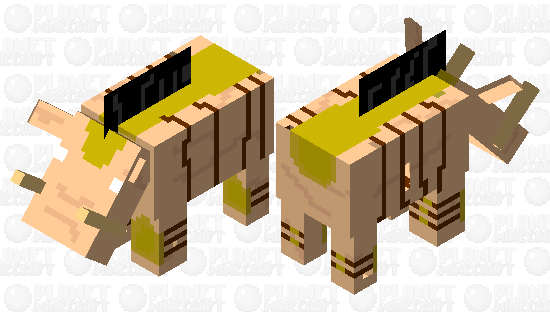 Armored hoglin Minecraft Mob Skin