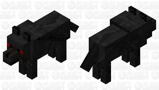 Shadow wolf Minecraft Mob Skin