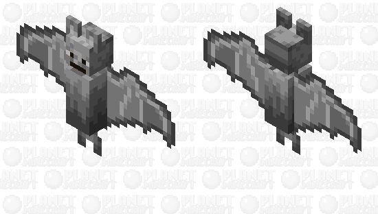 Silver bat Minecraft Mob Skin