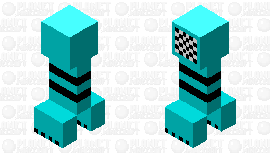 Inverted Game Creeper Minecraft Mob Skin