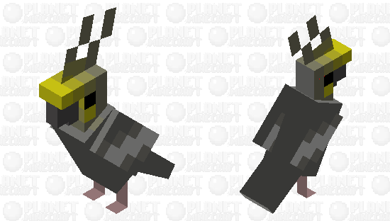 Female Yellow Cheek Cockatiel Minecraft Mob Skin
