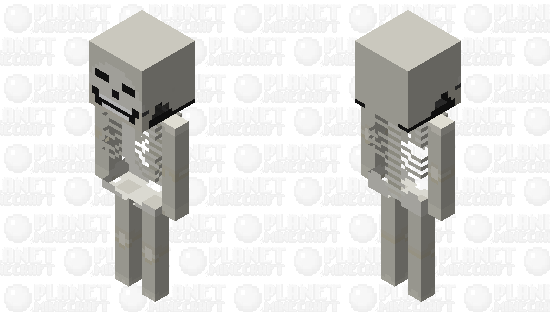 Updated Skeleton Minecraft Mob Skin