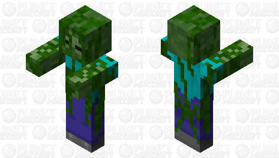 Moss Zombie Minecraft Mob Skin