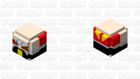 Dr. Eggman in eggmobile Minecraft Mob Skin