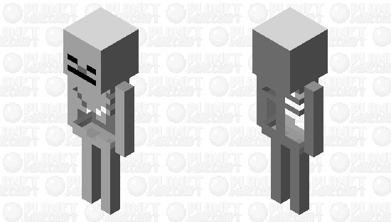 Clean Skeleton Minecraft Mob Skin