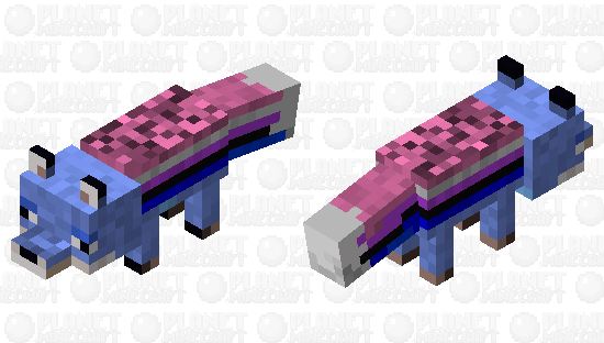 Genderfluid Fox : Pride flag mobs #13 Minecraft Mob Skin