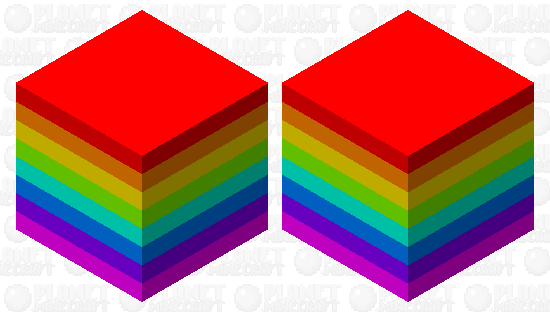 Rainbow Shulker ️🧡💛💚💙💜💖 Minecraft Mob Skin