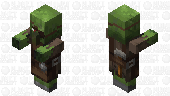 1.14 Plains Zombie Weaponsmith Minecraft Mob Skin