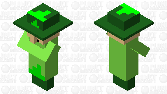 Villager green fire Minecraft Mob Skin