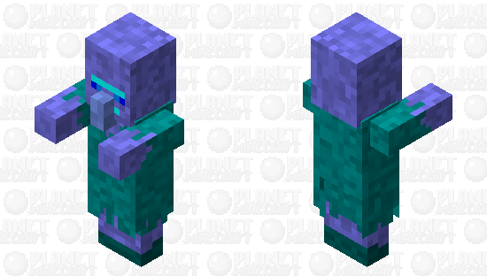 Ice G-Major Wither Zombie Villager Minecraft Mob Skin