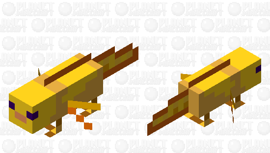 axolotl / yellow Minecraft Mob Skin