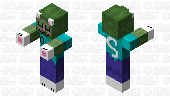 furry zombie Minecraft Mob Skin