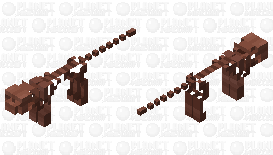 Skeleton Cat Minecraft Mob Skin