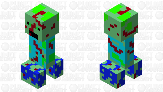 Bloater/exploder zombie Minecraft Mob Skin