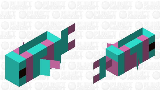 Cotton candy fish Minecraft Mob Skin