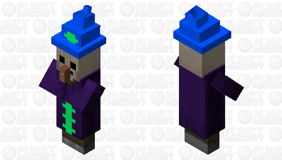 Cute Happy Witch Minecraft Mob Skin