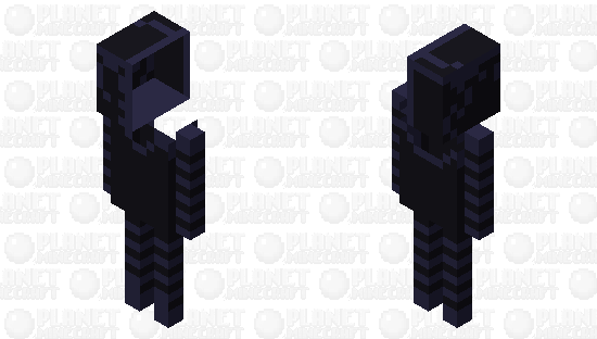 Sliva productions-Black head skeleton Minecraft Mob Skin