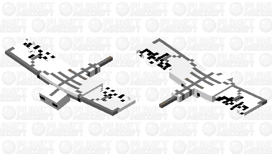 White Phantom Minecraft Mob Skin