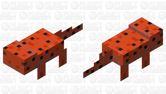 Red Salamander Minecraft Mob Skin
