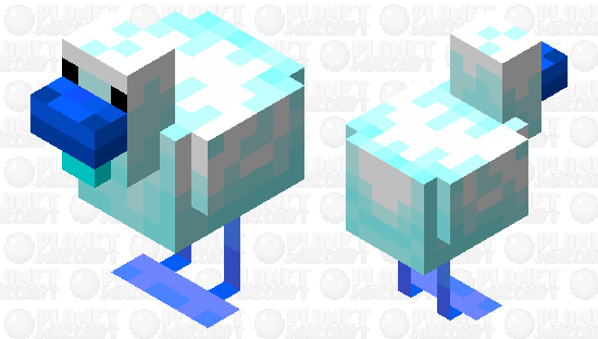 Diamond Chicken Minecraft Mob Skin