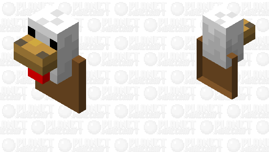 Chicken Head Statue Minecraft Mob Skin