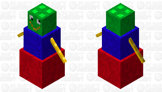 LEGO Snowman Tower Minecraft Mob Skin