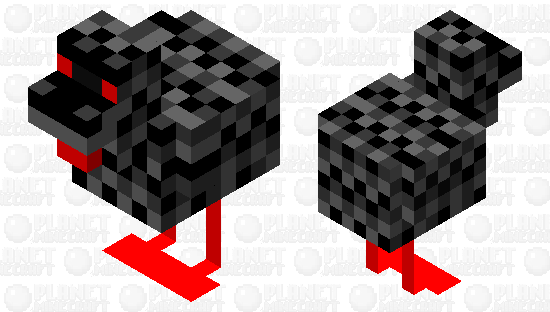 Evil Chicken Minecraft Mob Skin