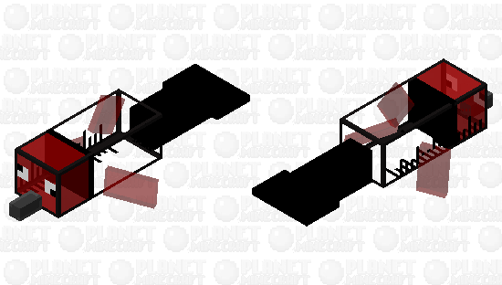 Surreal swimming bloody syringe Minecraft Mob Skin