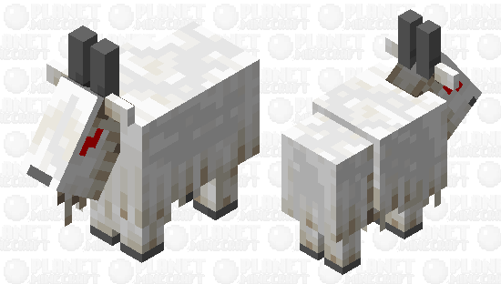 Steel horned angry goat with slightly different skin (: Minecraft Mob Skin