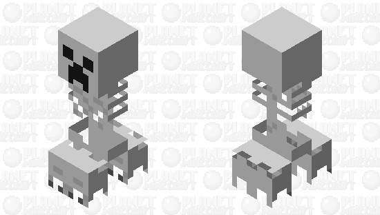 Skeleton Creeper Minecraft Mob Skin