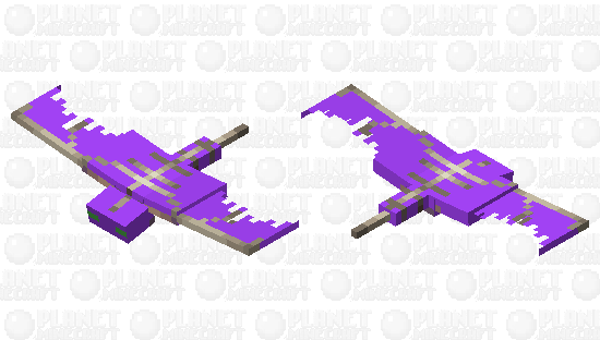 Valentines Purple Phantom Minecraft Mob Skin