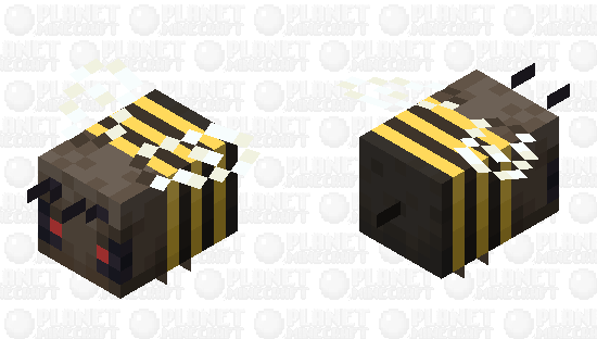 Africanized Bee (Aggressive) Minecraft Mob Skin