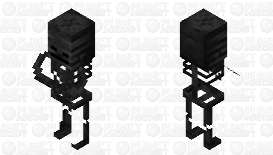 Wither Skeleton Villager / original textures / Normal Minecraft Mob Skin