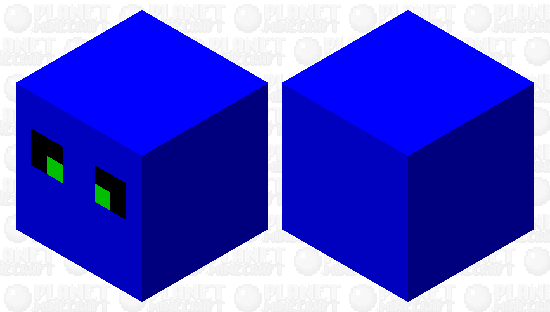 Blue Cube Minecraft Mob Skin