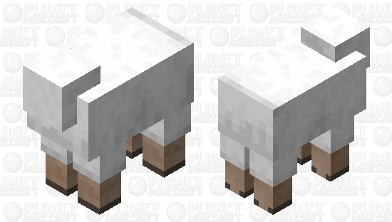 Faceless Sheep Minecraft Mob Skin
