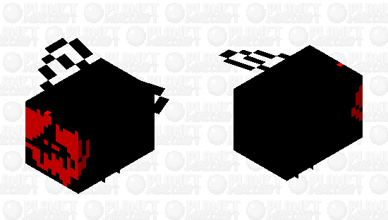 Bloodshed Bee (Dark) (Angry) Minecraft Mob Skin
