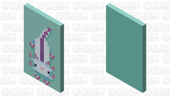 White axolotl Minecraft Mob Skin