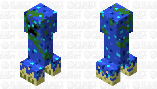 Beach creeper Minecraft Mob Skin