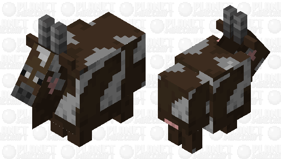 Cow Goat Minecraft Mob Skin