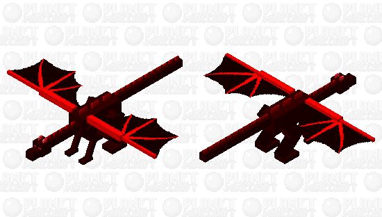 Red Dragon Minecraft Mob Skin