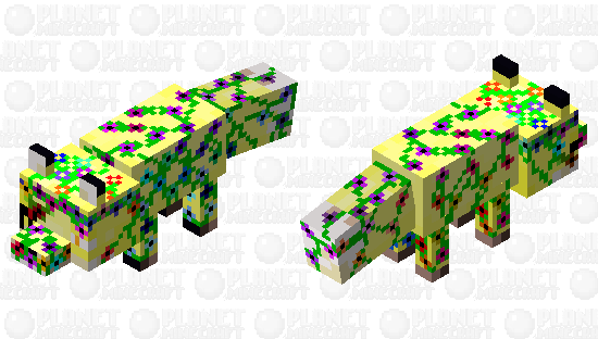 Flower Fox (I was bored) Minecraft Mob Skin